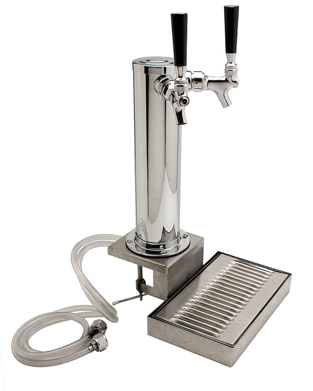 Clamp on Tower - Double Tap - Stainless – Craft Standard - Direct Keg ...